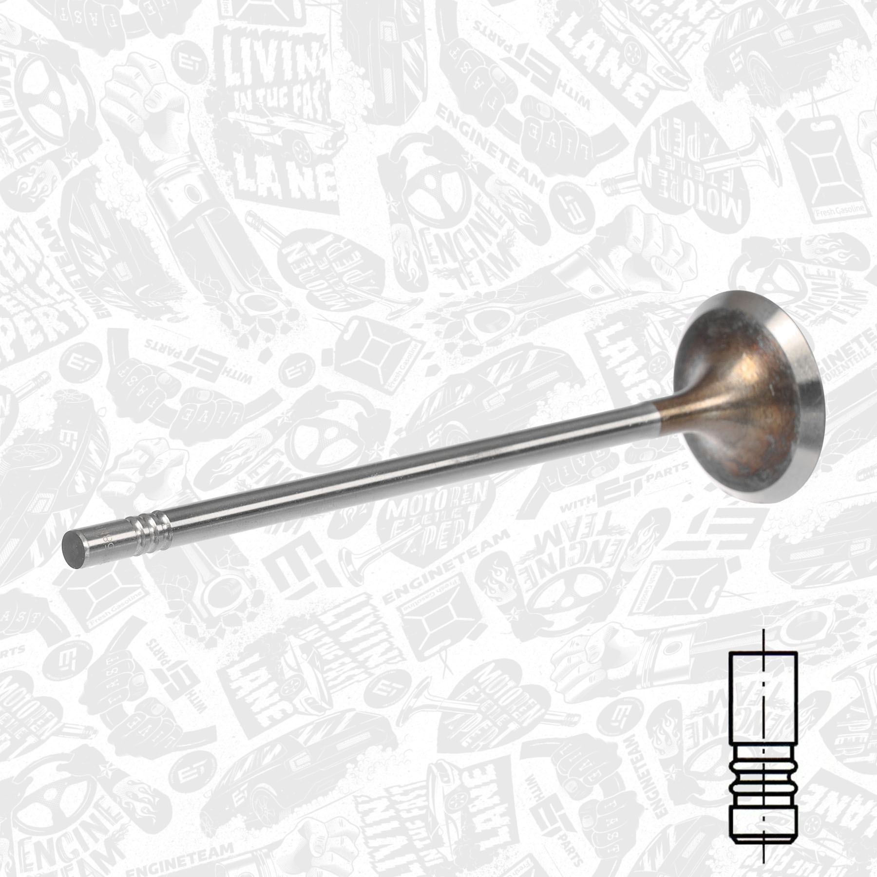 Intake Valve - VI0171 ET ENGINETEAM - 04E109601B, 331158 | K MOTORSHOP
