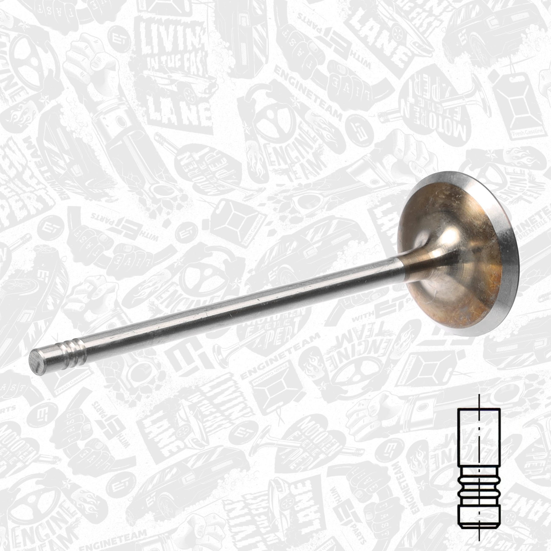Intake Valve - VI0179 ET ENGINETEAM - 11347583777, 11347583779, 111223 ...