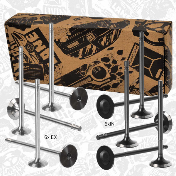 Valve Kit, intake/exhaust valve - VS0015 ET ENGINETEAM - 132025379R ...