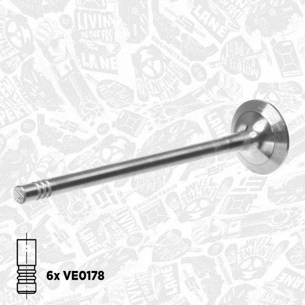 Valve Kit, intake/exhaust valve - VS0015 ET ENGINETEAM - 132025379R ...