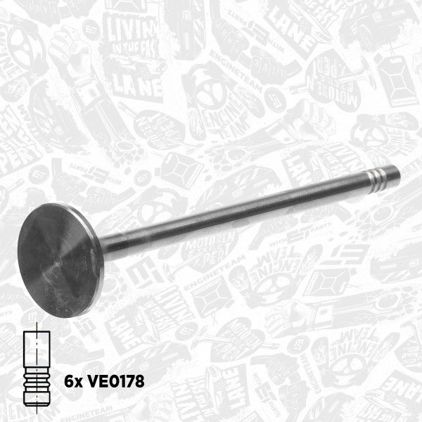 Valve Kit, intake/exhaust valve - VS0015 ET ENGINETEAM - 132025379R ...