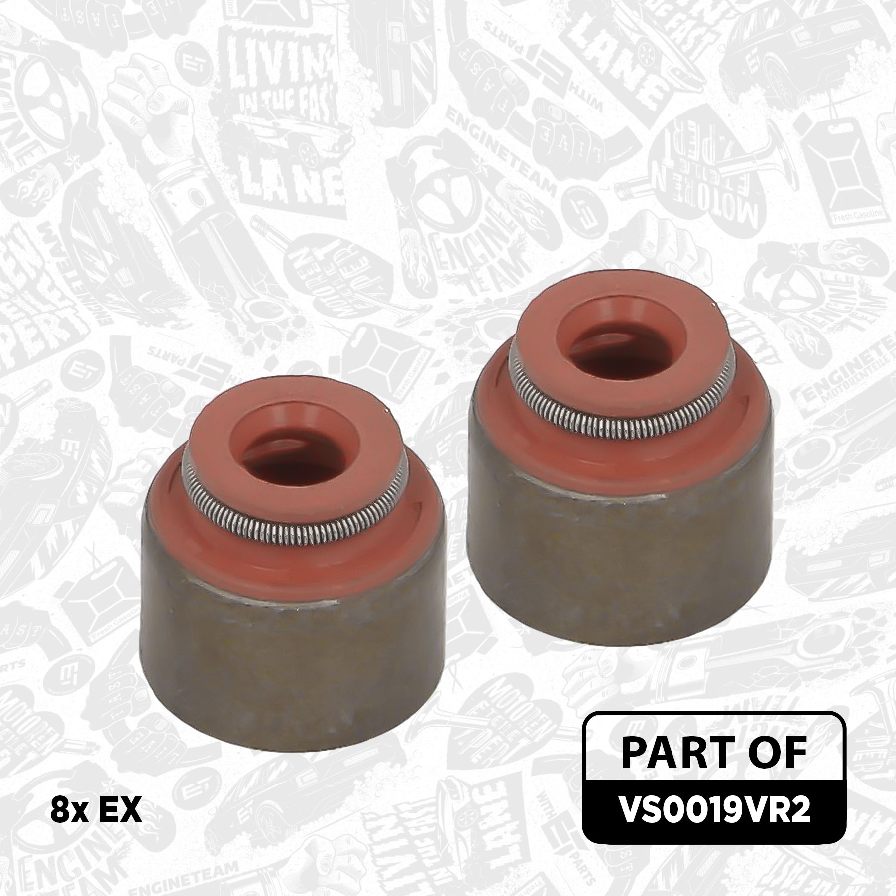 Valve Kit, intake/exhaust valve - VS0019VR2 ET ENGINETEAM - 22211-2B400 ...