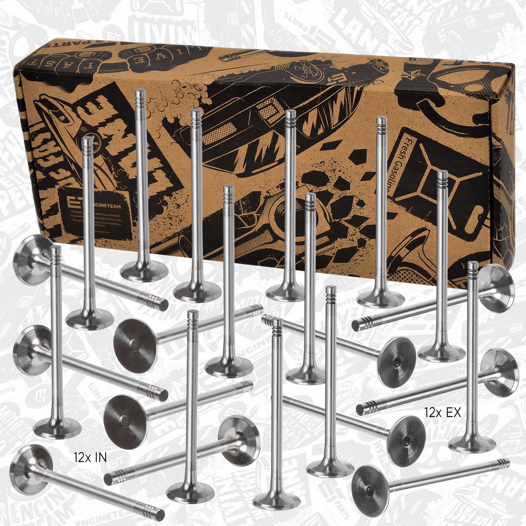 Valve Kit, intake/exhaust valve - VS0028 ET ENGINETEAM - 11342247077 ...