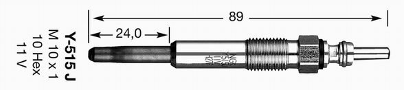 Glow Plug - 6892 NGK - 11065-00QAG, 7700111323, N10140104 | K MOTORSHOP ...