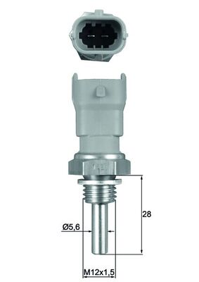 Sensor, coolant temperature - TSE10 MAHLE - 0000060814715, 09193163 ...