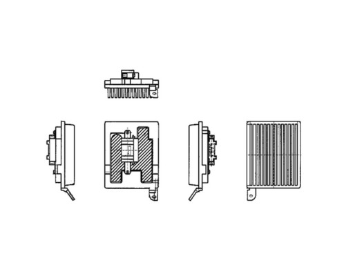 Regulator, interior blower - ABR32000P MAHLE - 0008210792, A0008210792 ...
