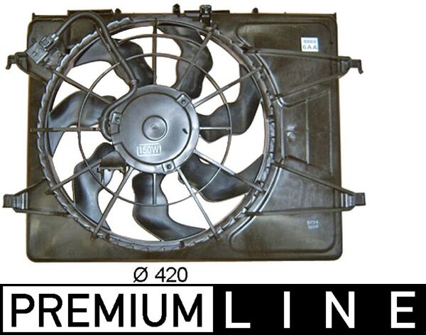 Fan, engine cooling - CFF265000P MAHLE - 253802H050, 253802R050 ...