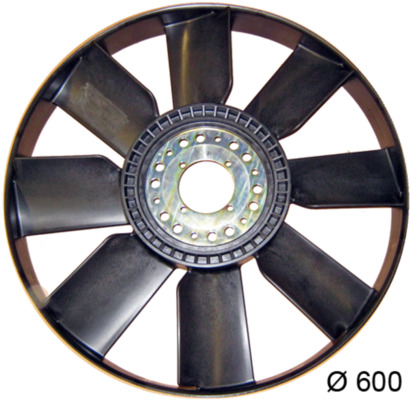 Fan Wheel, engine cooling - CFW43000P MAHLE - 51.06601.0266, 268017N ...
