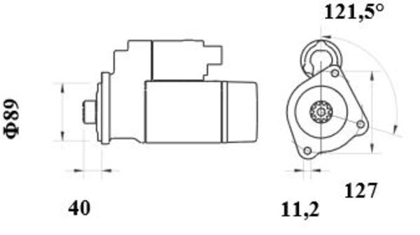 Starter - MS996 MAHLE - 21774084, 7421774083, M008T63171 | K MOTORSHOP ...