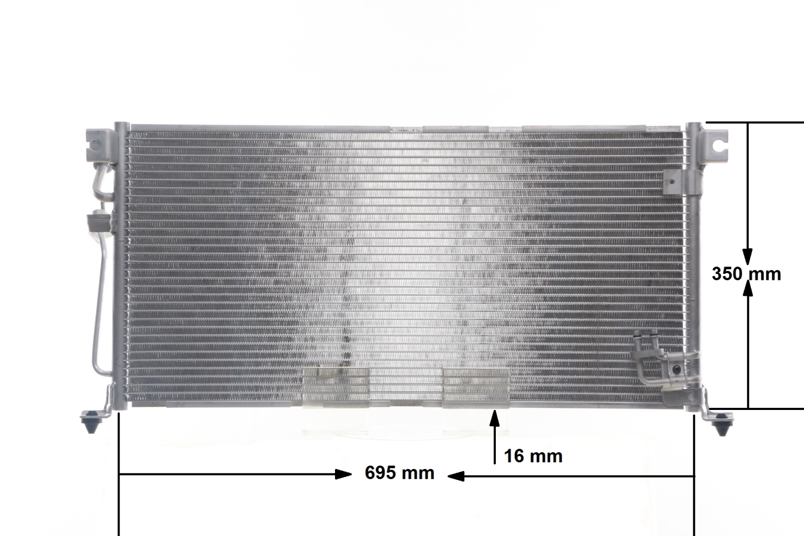 Condenser, air conditioning - AC485000S MAHLE - MN134204, MN151100 ...