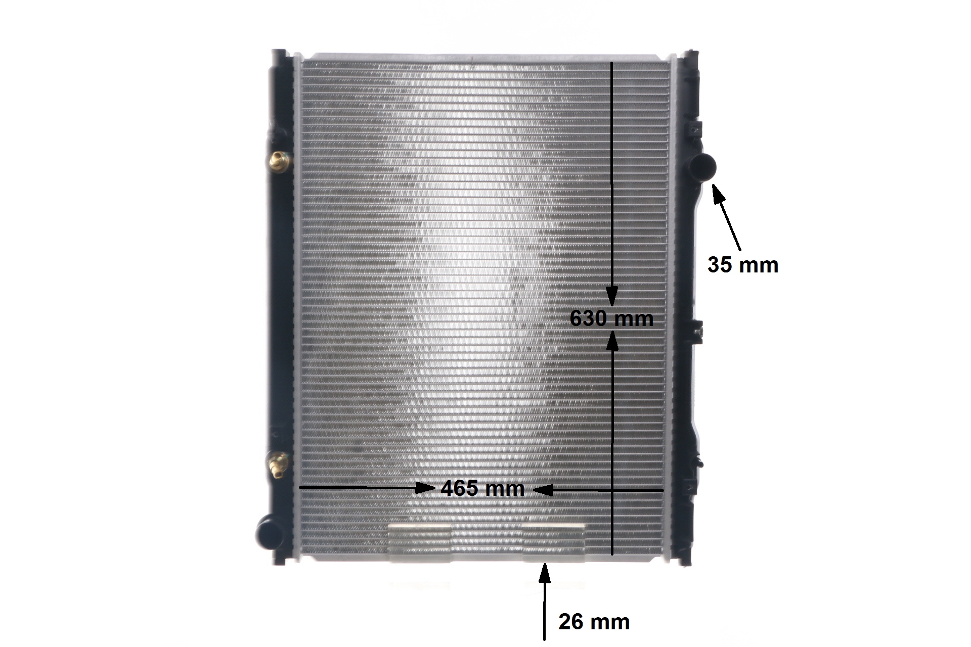 Radiator, engine cooling - CR1569000S MAHLE - 253103E020, 25310-3E020 ...