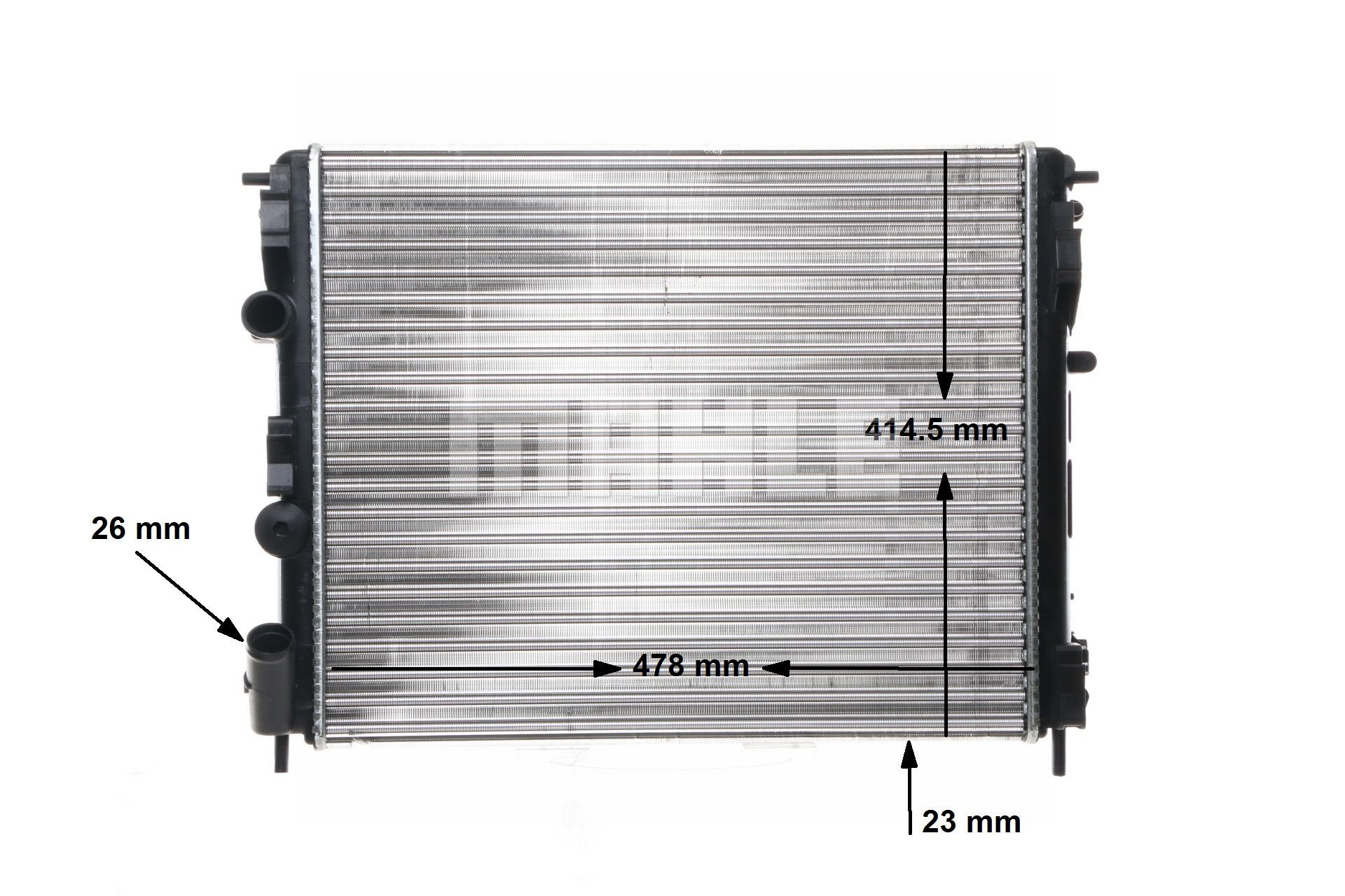 Radiator, engine cooling - CR36000S MAHLE - 2140000QAX, 7700428082 ...