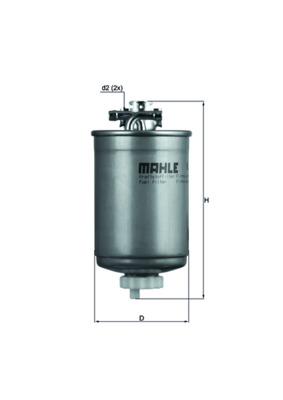Fuel Filter - KL77 MAHLE - 6N0127401, 6N0127401A, 6N0127401B | K ...