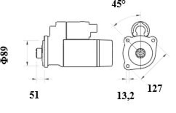Starter - MS1041 MAHLE - 21423489, 3594618, M008T62879 | K MOTORSHOP s.r.o.