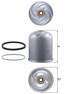 Oil Filter - OZ1D MAHLE - 1366176, 236GB244, 5000670735 | K MOTORSHOP s ...