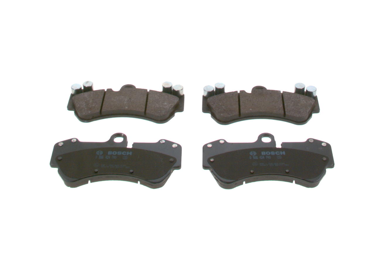 Brake Pad Set, disc brake - 0986424740 BOSCH - 7L0698151, 95535193900 ...