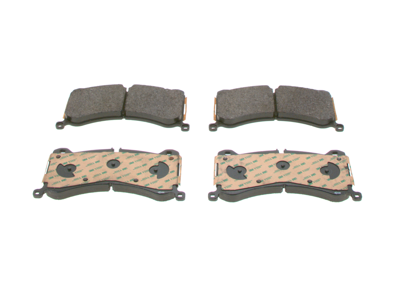 Brake Pad Set, disc brake - 0986424943 BOSCH - 4KE698151E, 4KE698151G ...