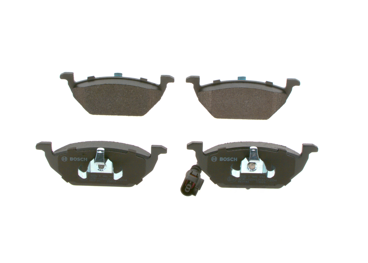 Brake Pad Set, disc brake - 0986494019 BOSCH - 1J0698151D, JZW698151 ...