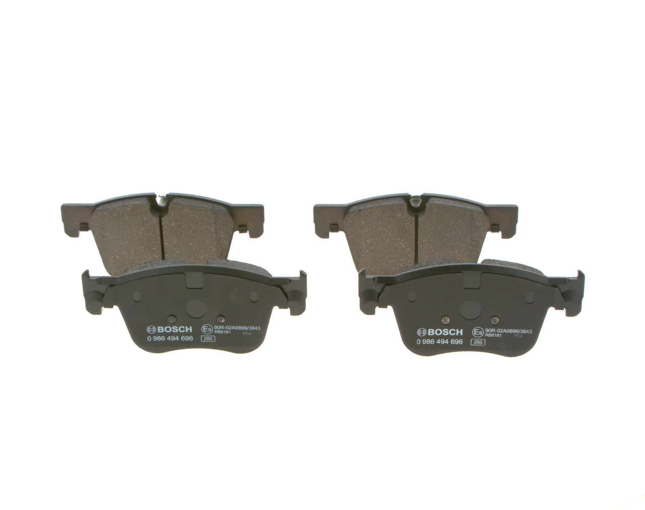 Brake Pad Set, disc brake - 0986494696 BOSCH - 1609898580, 1612412380 ...