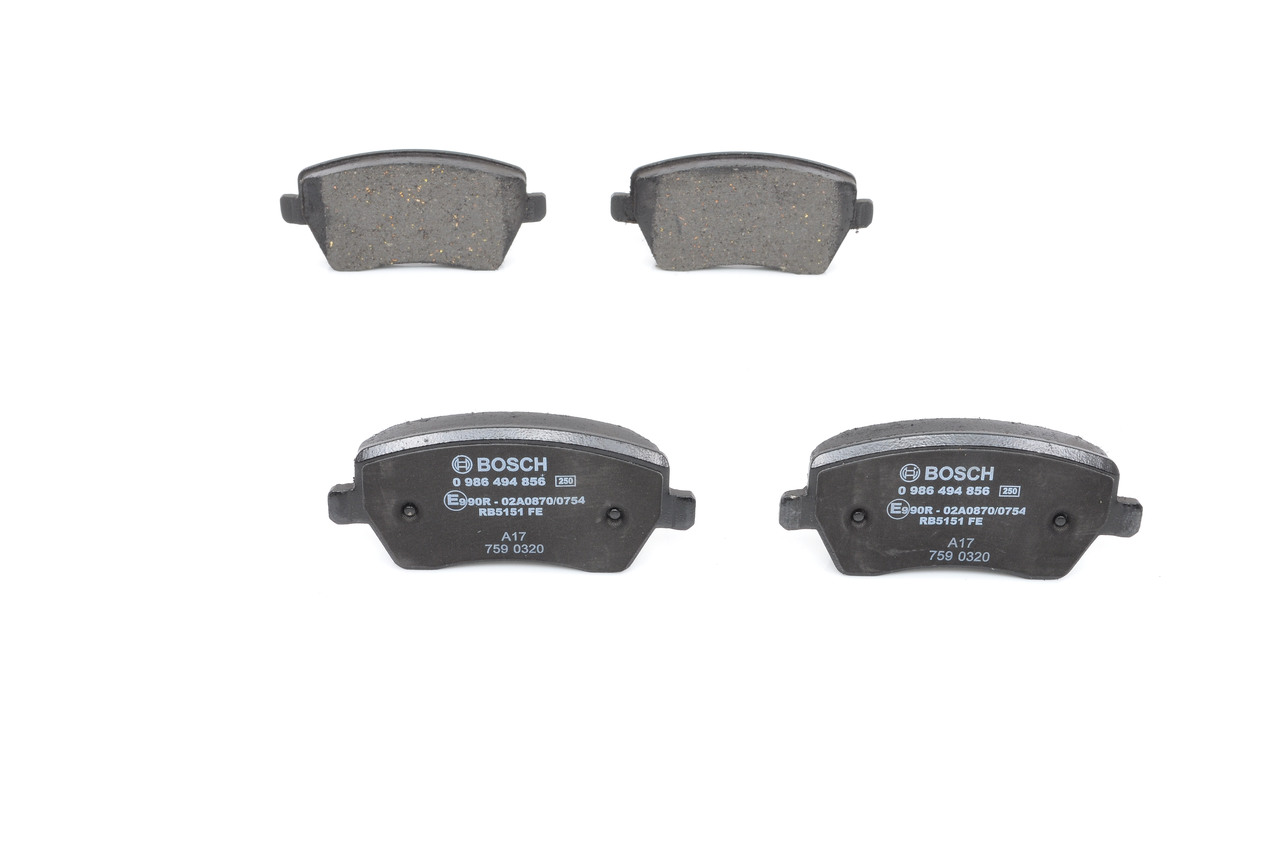 Brake Pad Set, disc brake - 0986494856 BOSCH - 4106000Q0K, 410608481R ...