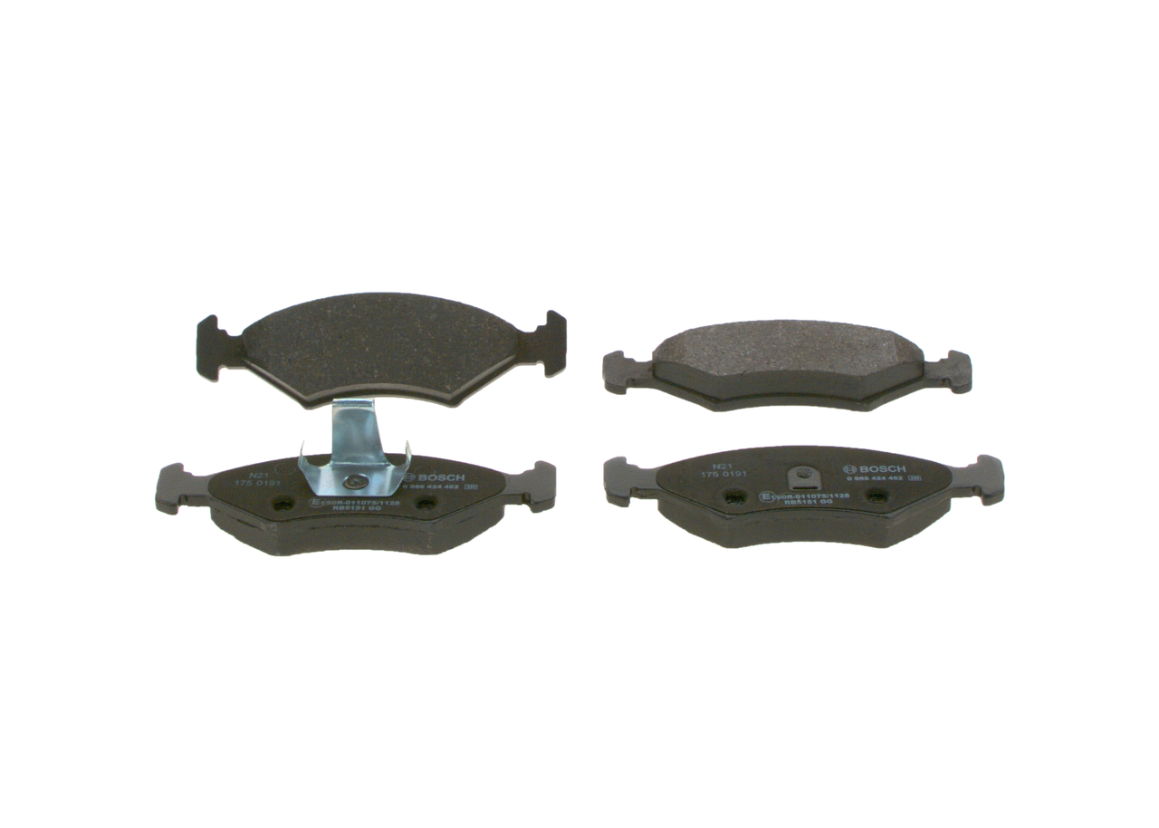 Brake Pad Set, disc brake - 0986424462 BOSCH - 1010503, 1E063323Z ...