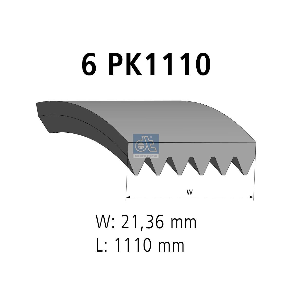 V-Ribbed Belt - 5.41418 DT Spare Parts - 0217638, 11920-4M500, 17521 ...