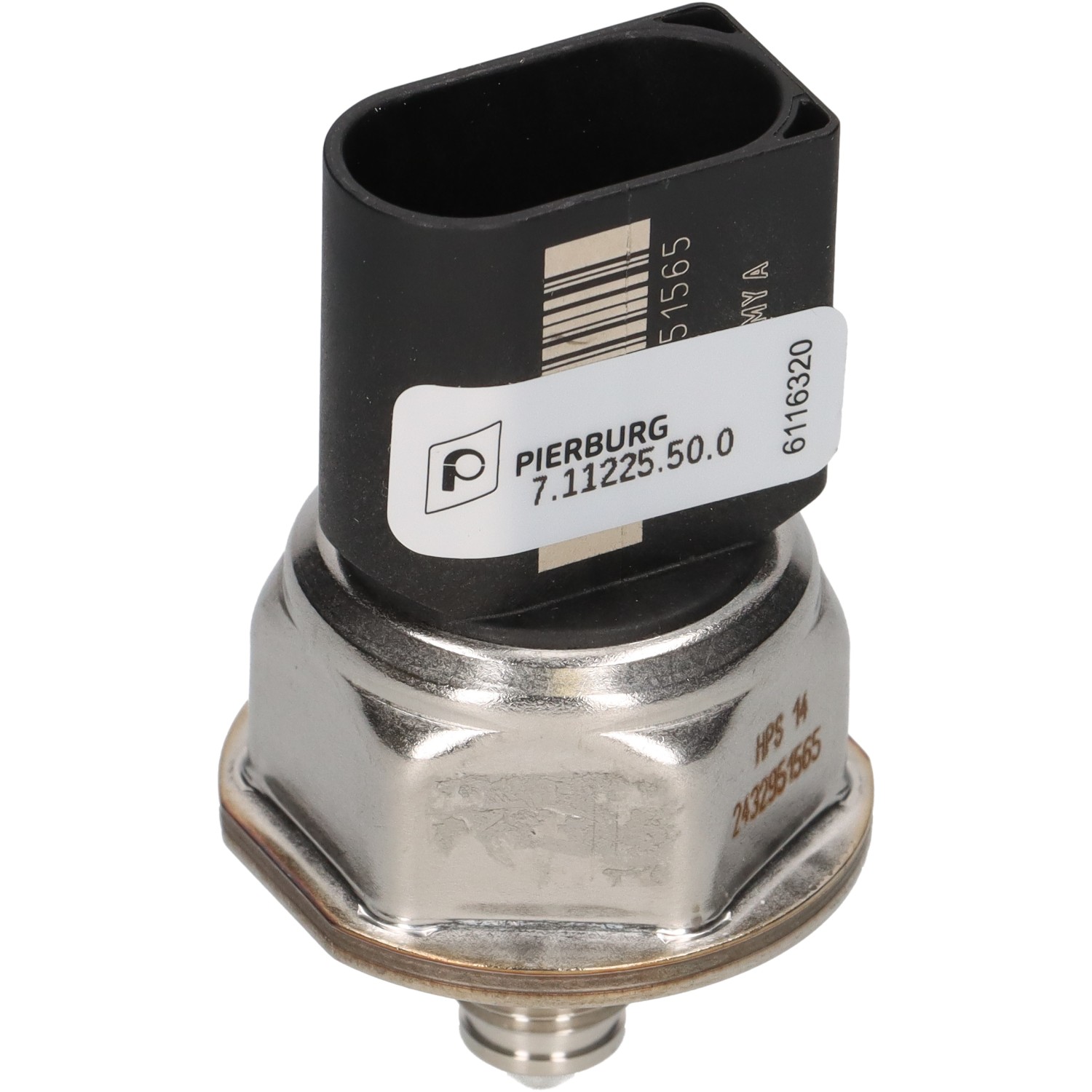 Sensor, fuel pressure - 7.11225.50.0 PIERBURG - 03C906051D, 03C906051G ...