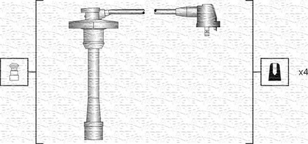 Ignition Cable Kit - 941318111188 MAGNETI MARELLI - 90919-22325, 90919 ...