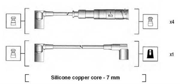 Ignition Cable Kit - 941115020651 MAGNETI MARELLI - 1021501918 ...