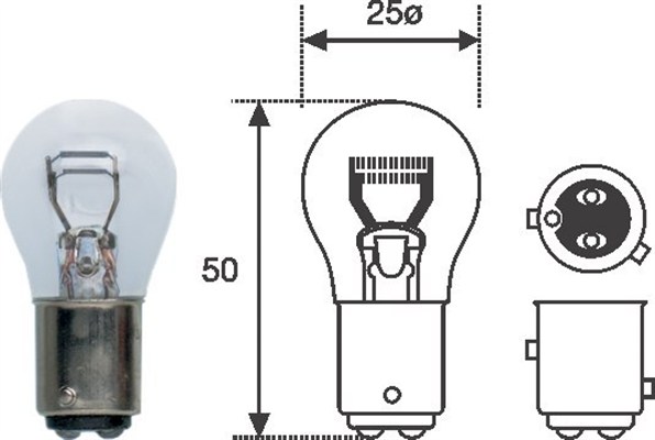 Bulb, stop light - 008529100000 MAGNETI MARELLI - 009601040000, 004-772 ...