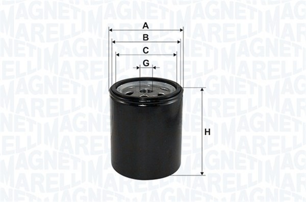 Fuel Filter - 153071762559 MAGNETI MARELLI - 23390-26140, 2339026160 ...