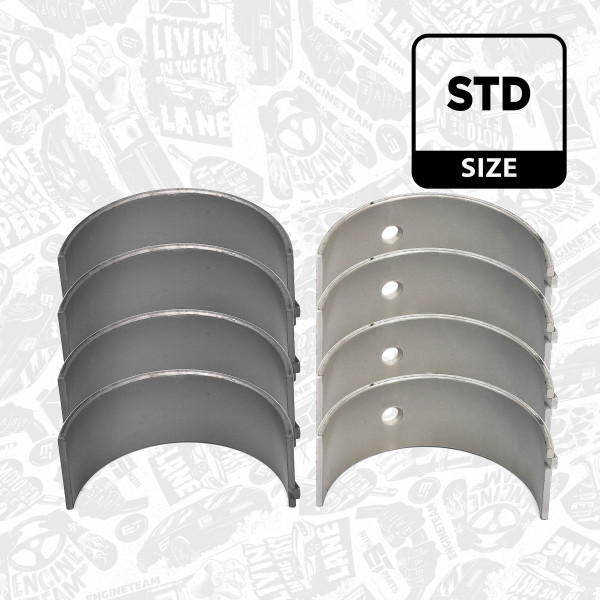 Connecting rod bearing pair - 6207313300 NON OE - 6204313410, 6204-31 ...
