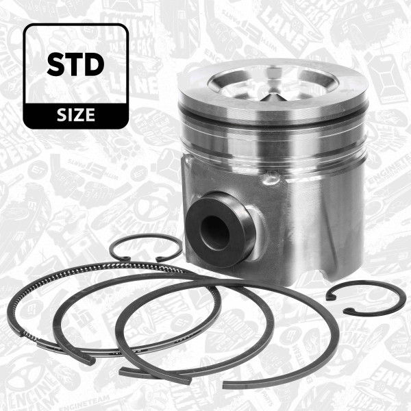 Complete piston with rings and pin - 4955365 NON OE - 3920691, 4938619 ...